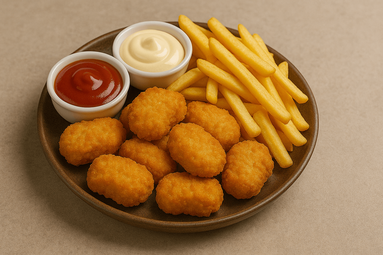 Kipnuggets met Friet - Nfes - Baklava & Café